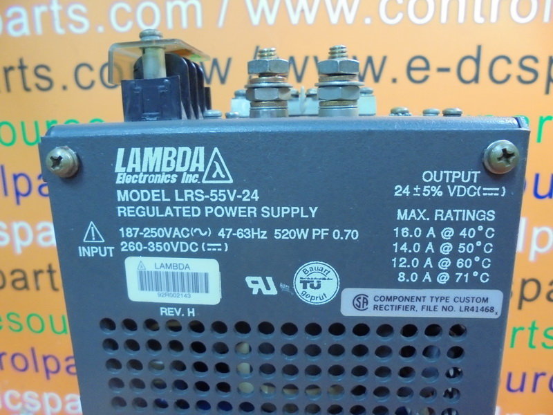LAMBDA REGULATED POWER SUPPLY LRS-55V-24 - 裕益科技自動化設備可程式編碼器PLC分散式控制系統DCS